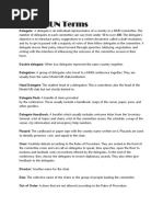 MUN Vocabulary | PDF | Committee | United Nations