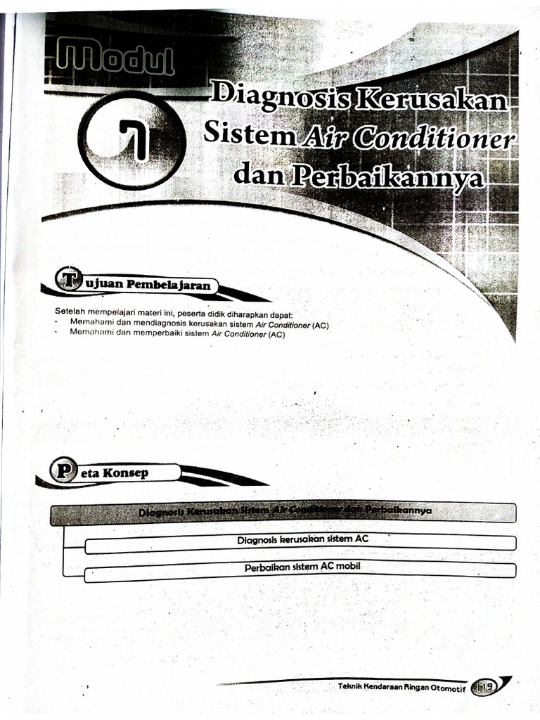 Modul 7.diagnosis Kerusakan Sistem AC Dan Perbaikannya | PDF