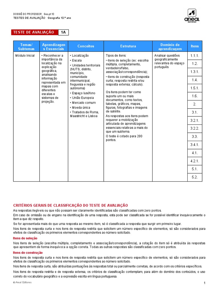 Ae Geo PT Ta A1 | PDF