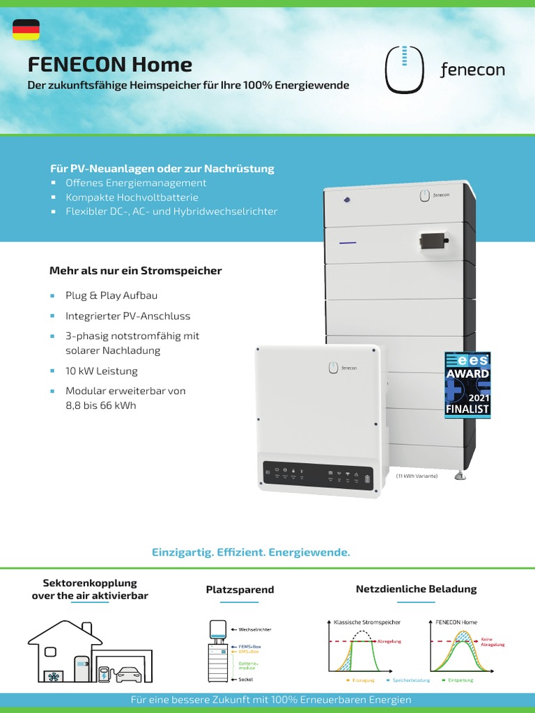 Produktblatt FENECON Home | PDF