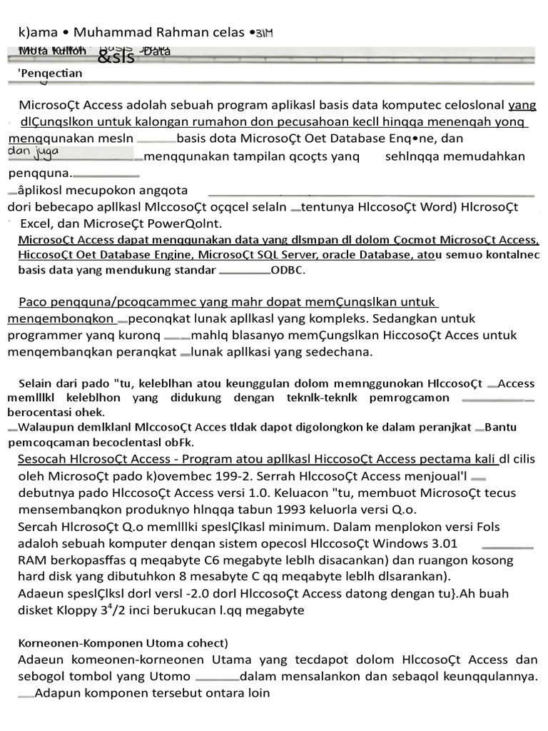 Muhammad Fajar Nur Rahman - Tugas 2 Basis Data 1 | PDF