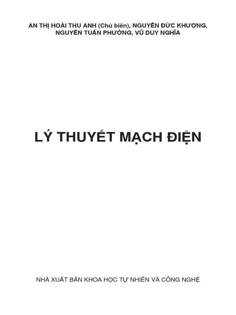 Bai Giang Ly Thuyet Mach Dien - 2021 | PDF