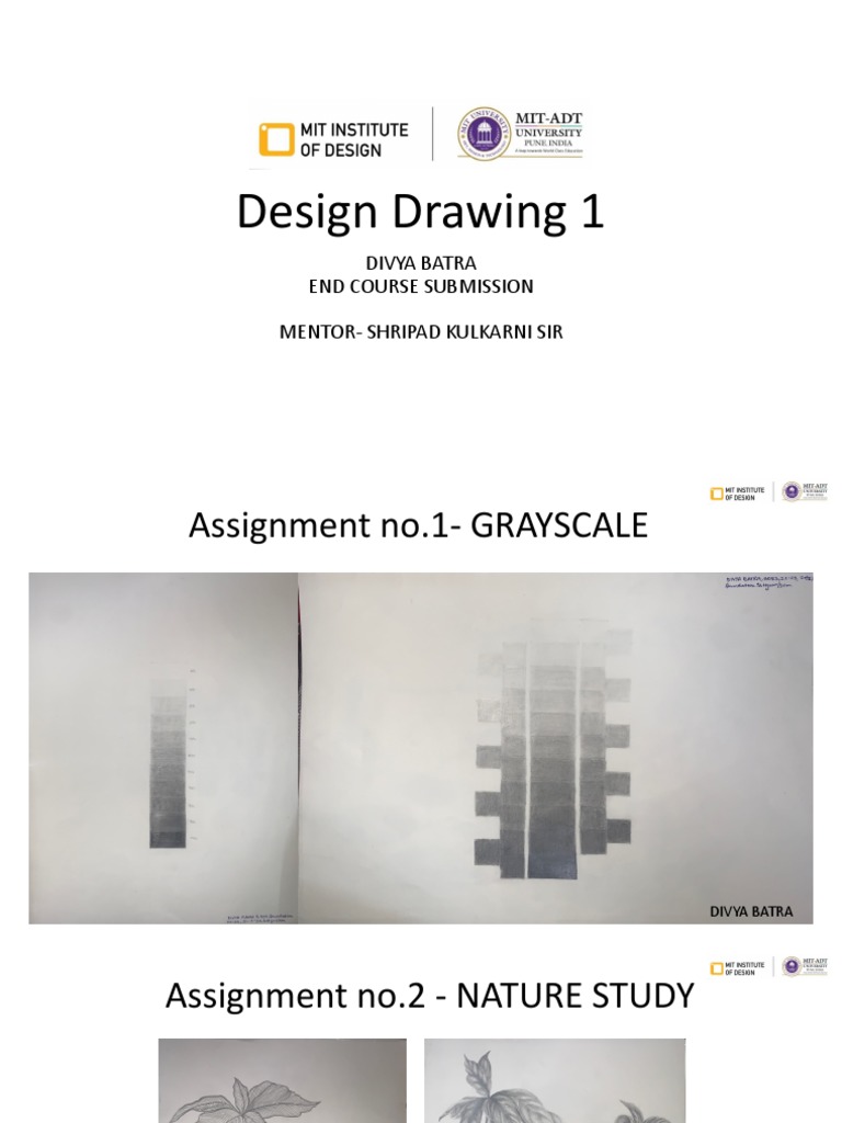 End Course Submission - Design Drawing Course - B.des, Divya Batra ...