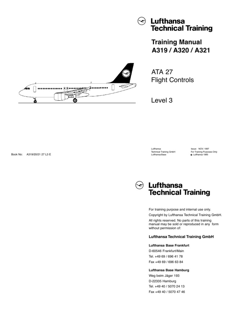 Toaz - Info Airbus A319 A321 DLH Training Manual Ata 27 Flight Controls Level 3 PR | PDF ...
