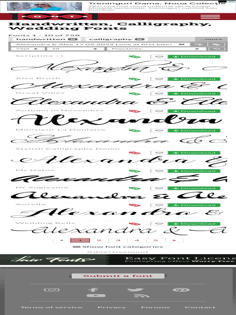 Free Wedding Calligraphy Fonts Guide | PDF