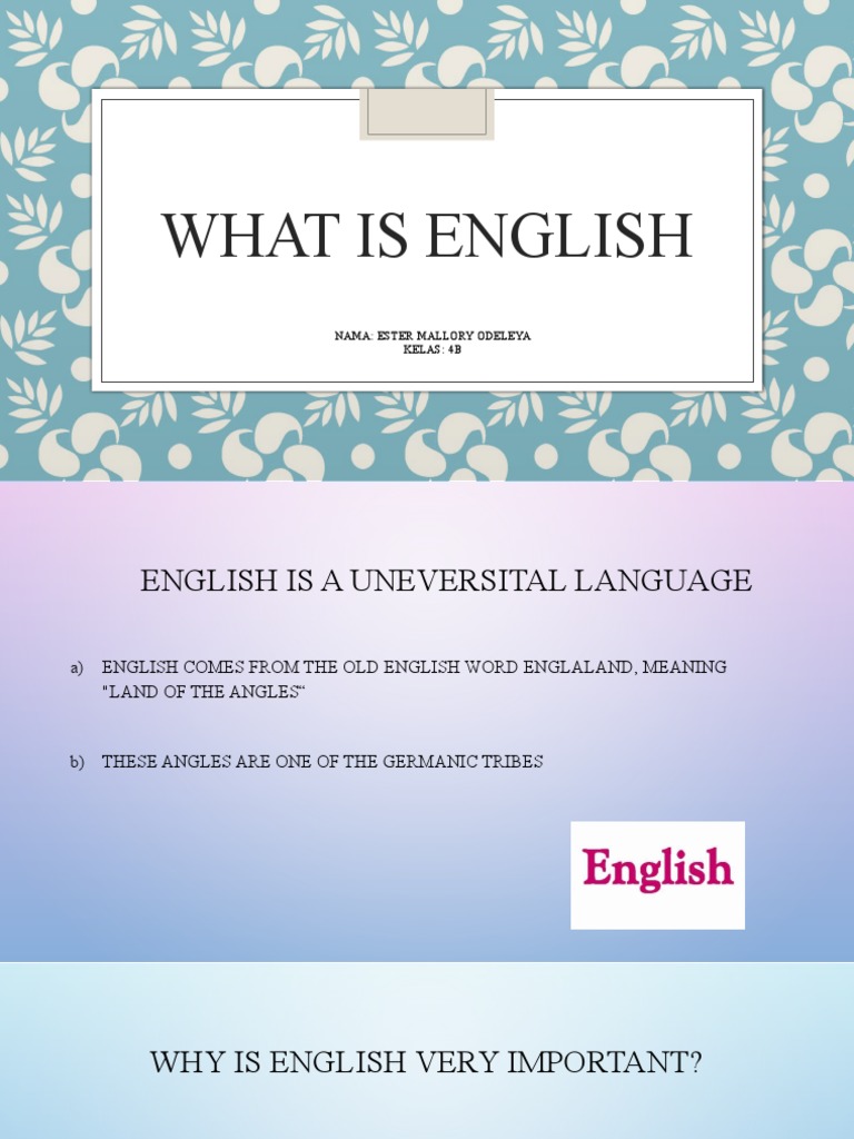 English: A Universal Language | PDF