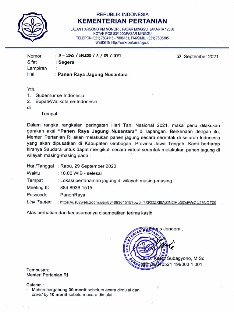 Undangan Panen Raya | PDF