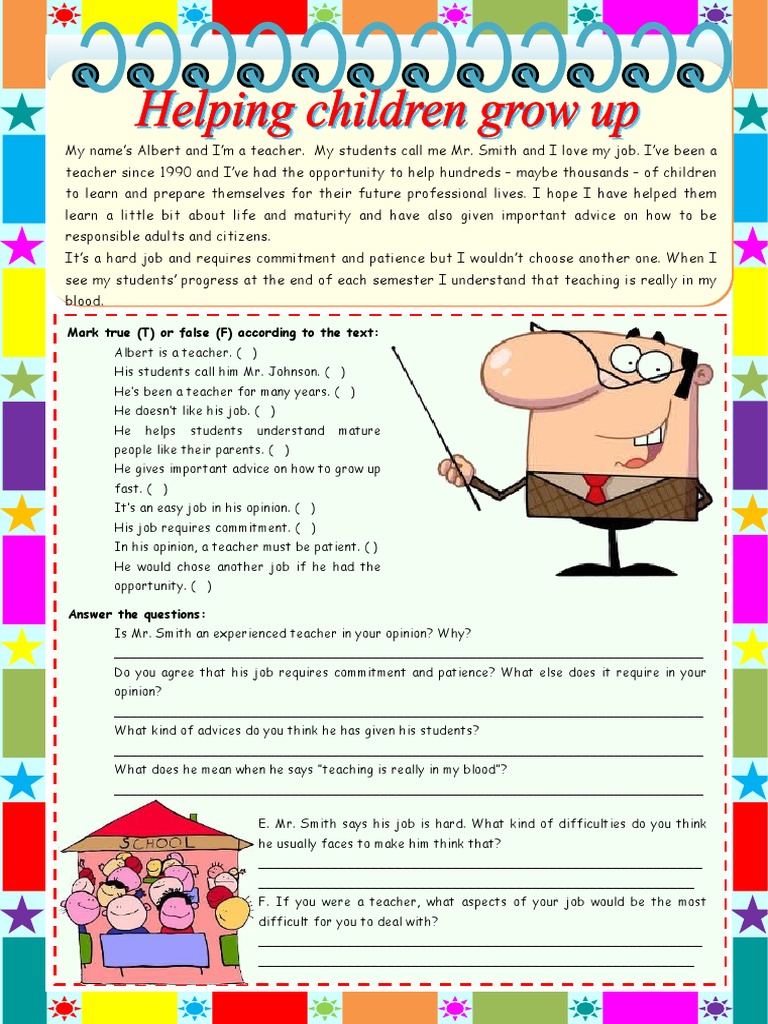 Helping Children Grow Up | PDF | Teachers