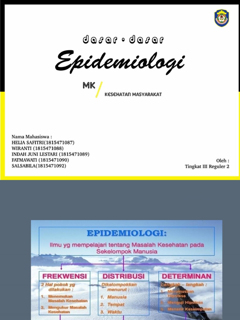 Kelompok 4 Materi Konsep Dasar Epidemiologi | PDF Kelompok 4 Materi Konsep Dasar Epidemiologi | PDF