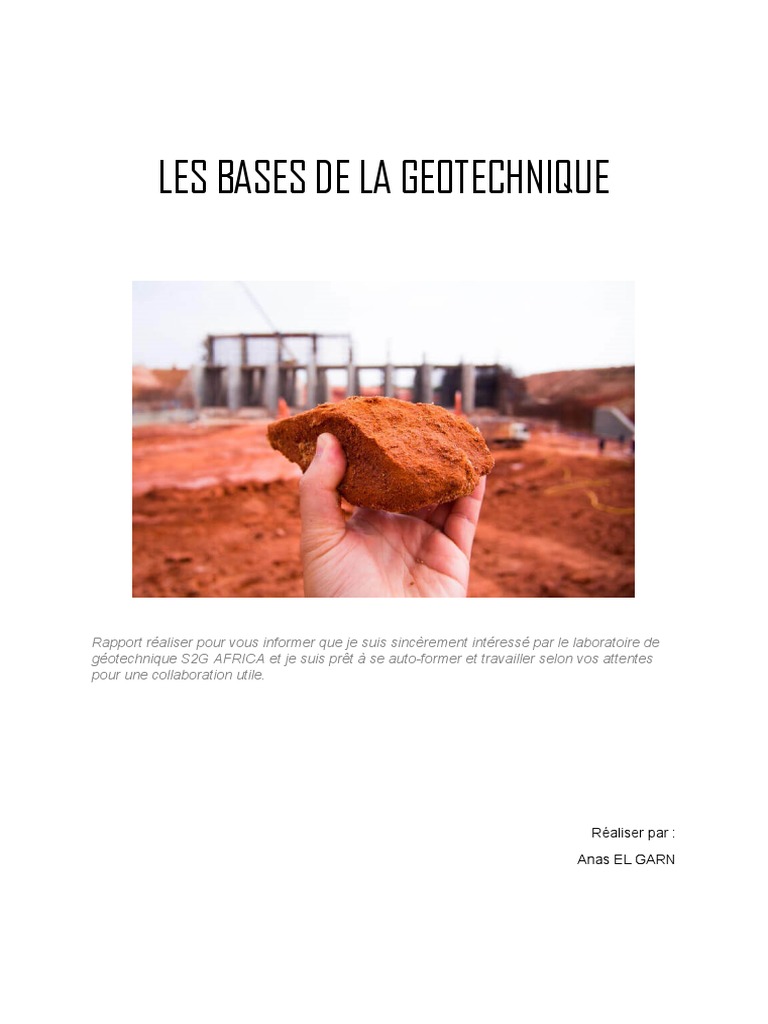 Les Bases de La Geotechnique VF | PDF