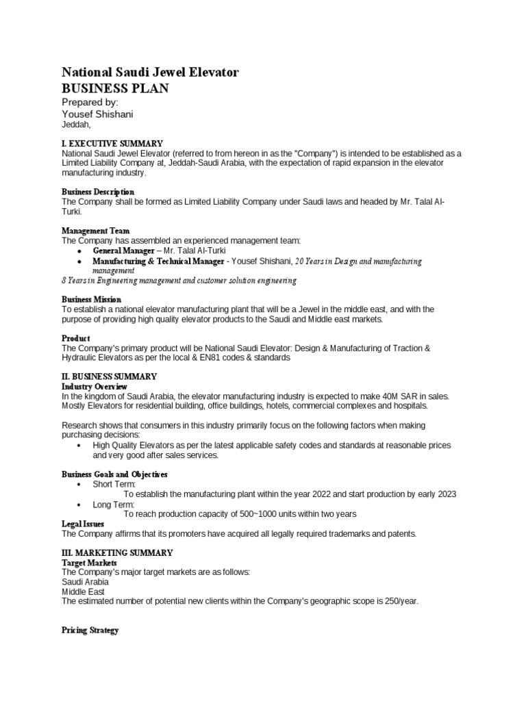 National Saudi Elevator | Download Free PDF | Elevator | Sales