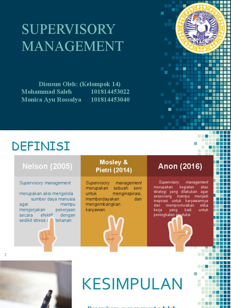 Supervisory Management | PDF | Karier & Perkembangan