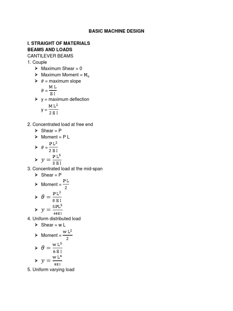 Beam Design Formulas and Calculations | PDF | Beam (Structure ...