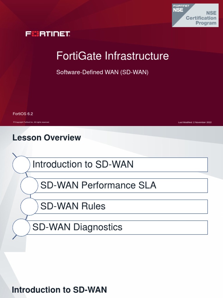FortiGate Inf 02 SDWAN+ | PDF | Computer Network | Transmission Control Protocol