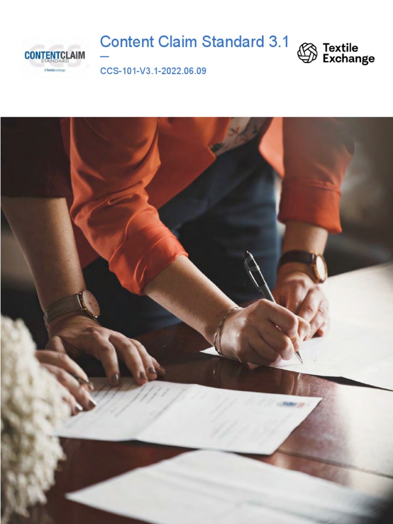 CCS 101 V3.1 Content Claim Standard | PDF | Certification ...