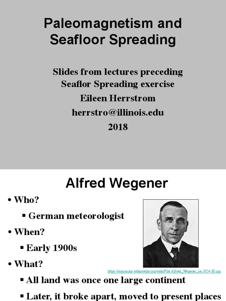 Lecture Slides Seafloor Spreading A | PDF | Plate Tectonics | Seabed