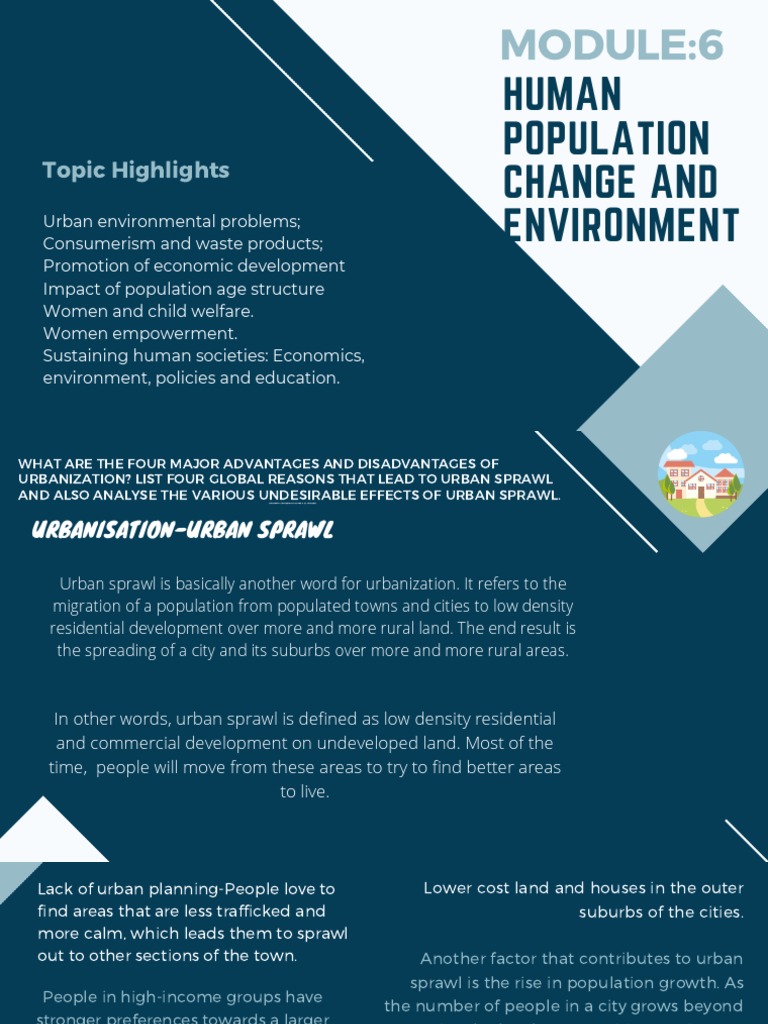 Module 6 | PDF | Urban Sprawl | Economic Growth