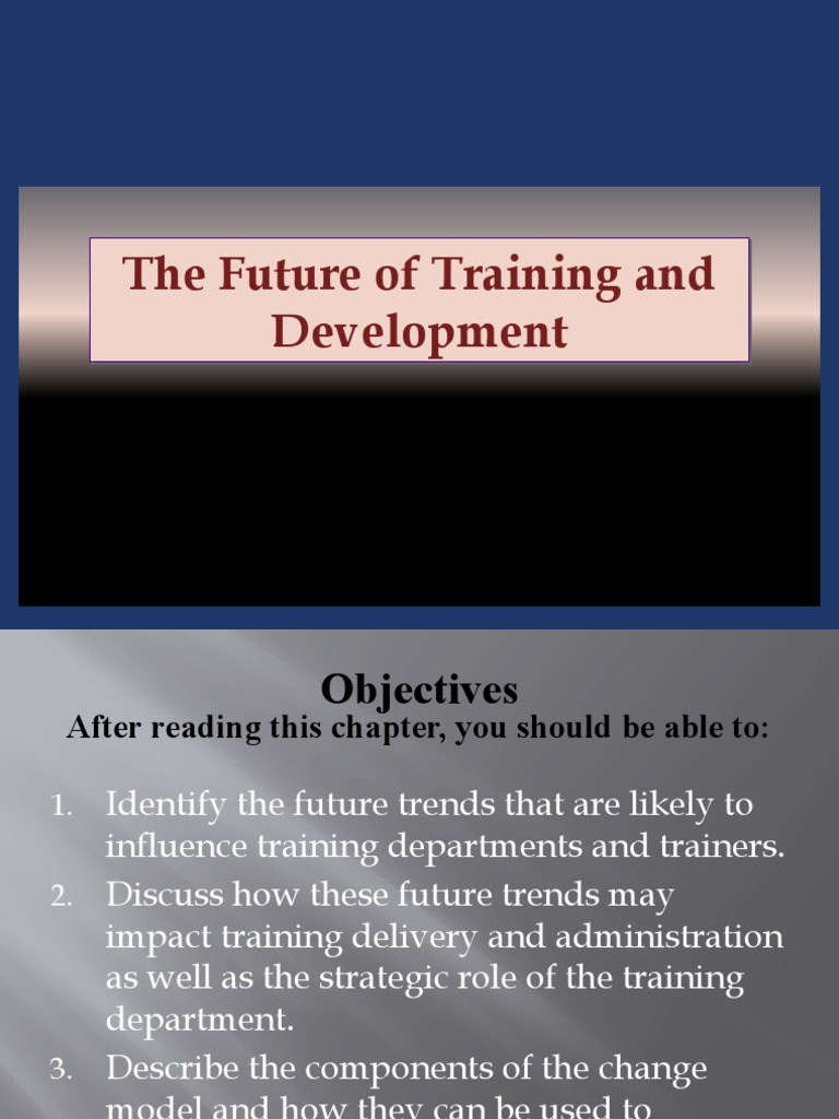 The Future of Training and Development - PPT 13 | PDF | Benchmarking ...