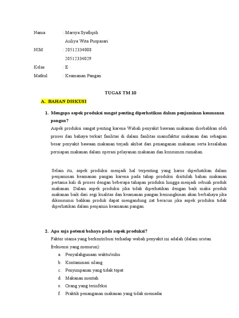 Kelompok - Tugas TM 10 | PDF