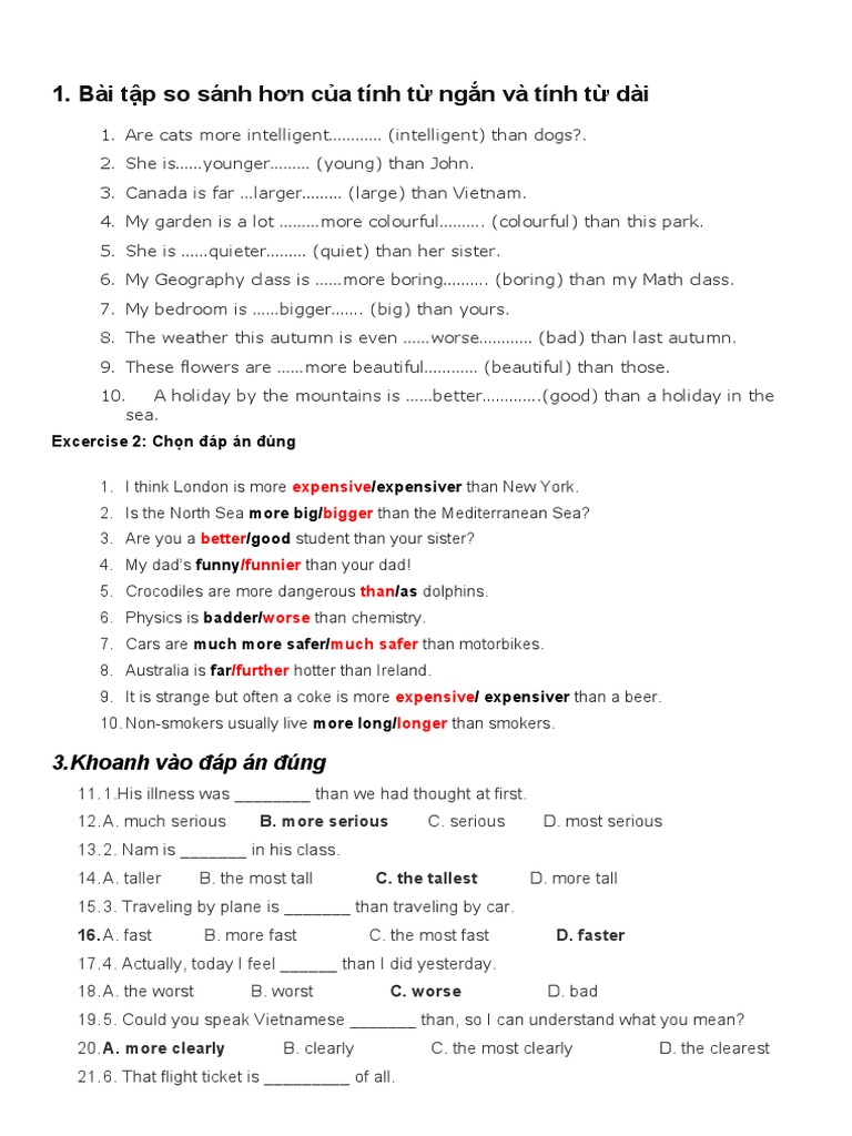 Bai Tap Them | PDF | Vietnam