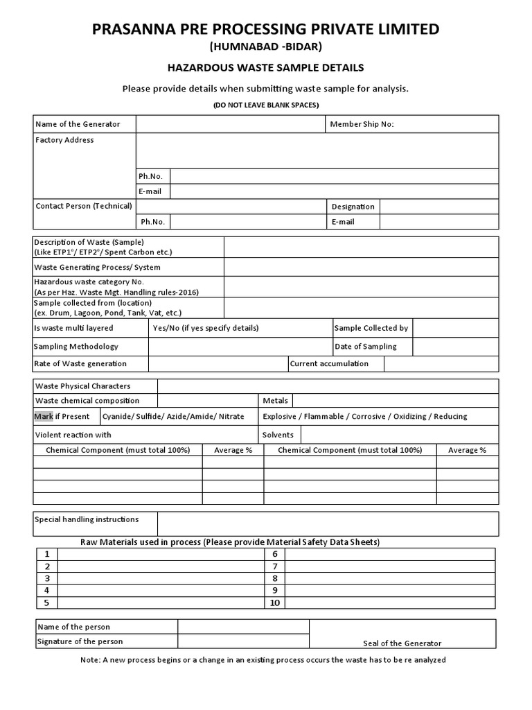 Lab Sample Format | PDF