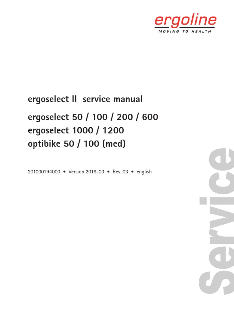 Service Manual Ergoselect II en | PDF | Medical Device | Safety
