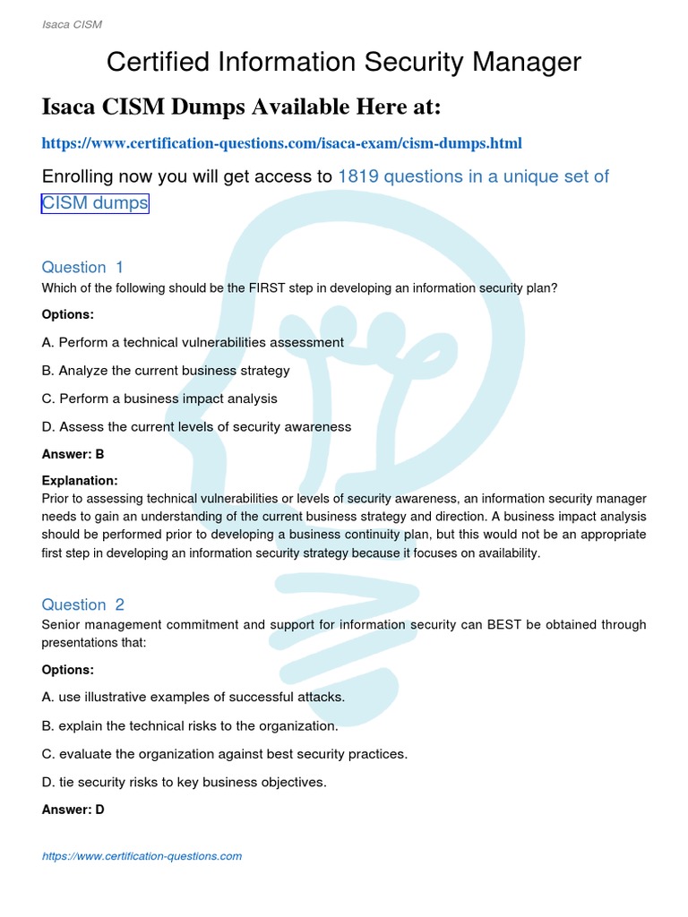 Cism PDF | PDF | Computer Security | Security