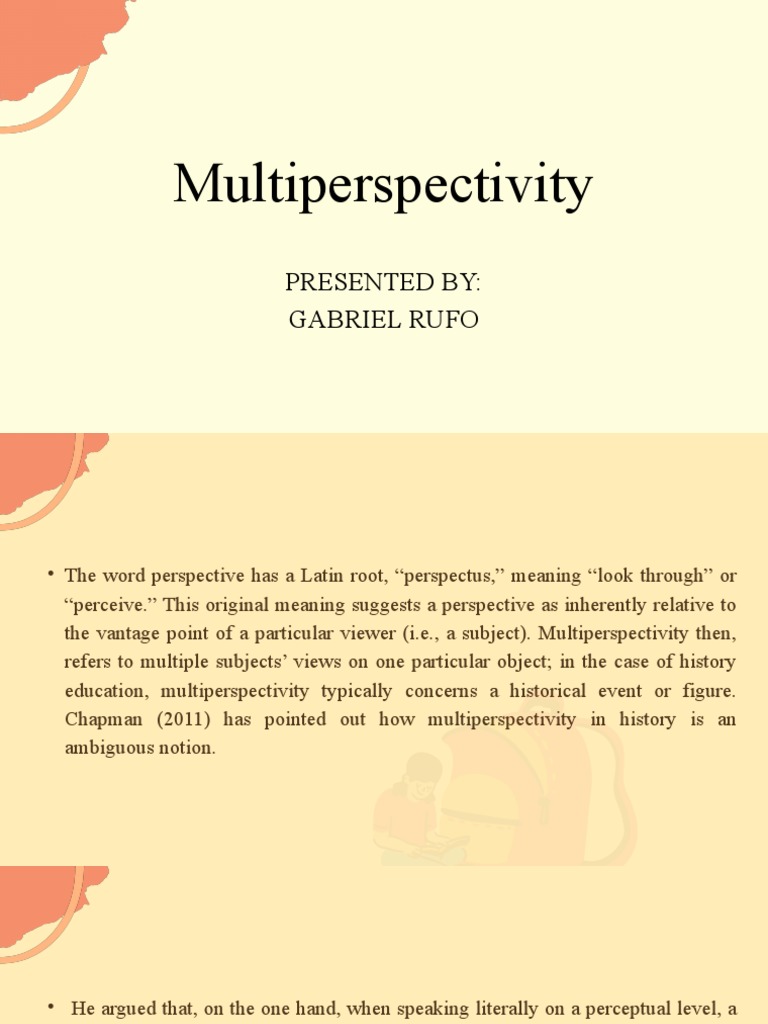 Rufo Gabriel Multiperspectivity | PDF | Perception | Critical Thinking