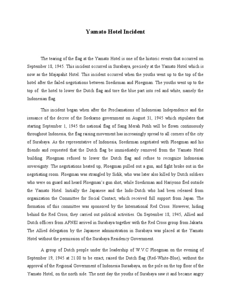 Yamato Hotel Incident | PDF | Flag | National Symbols