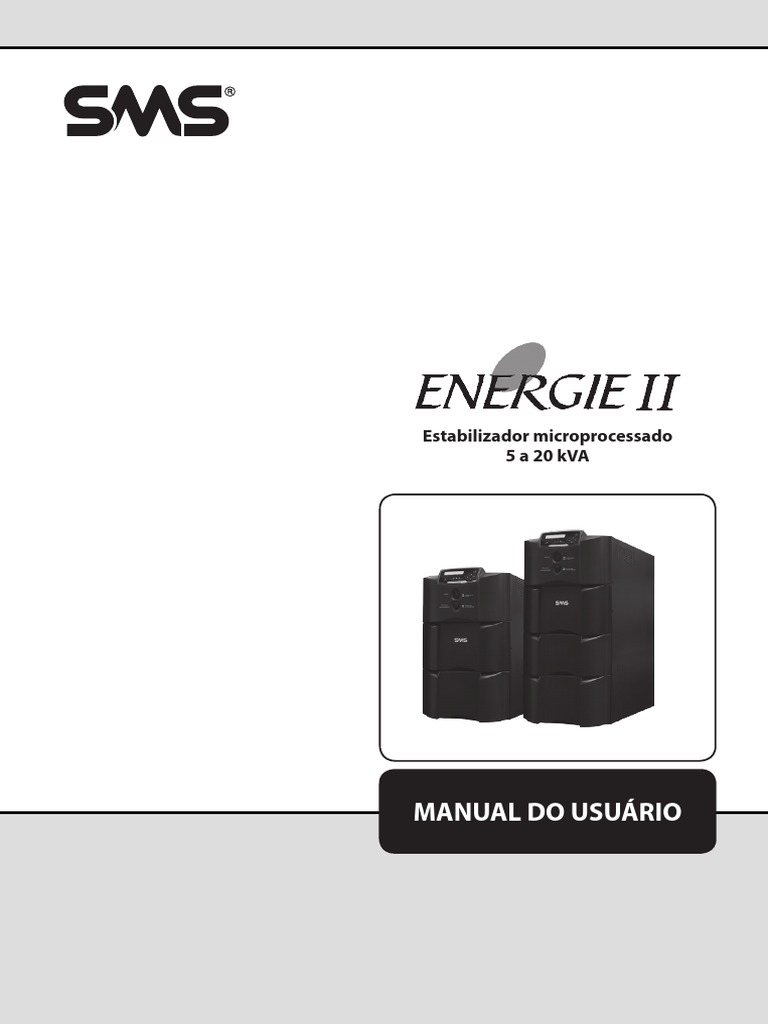 Estabilizador SMS Manual PT | PDF | Rede de computadores | Entrada/Saída