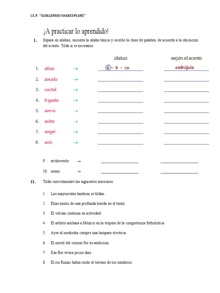 Acento Ortografico y Prosodico | PDF