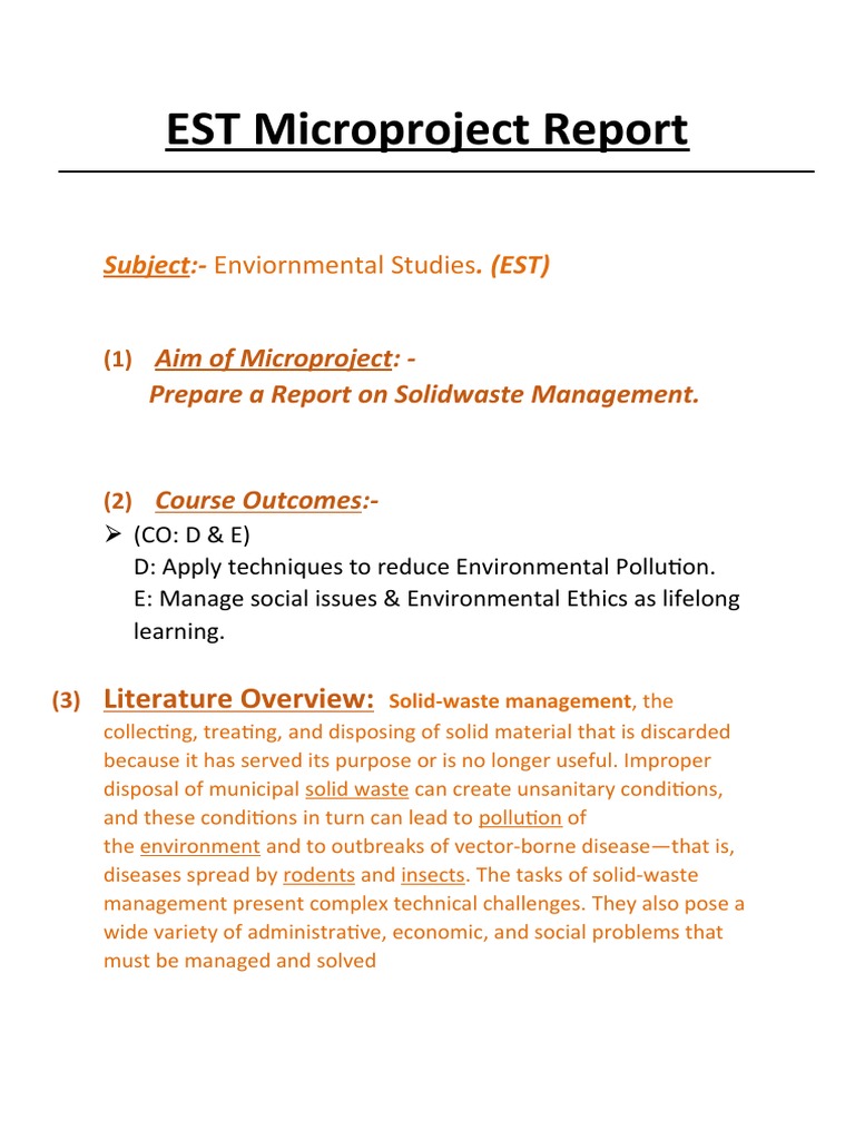 Est Report | PDF