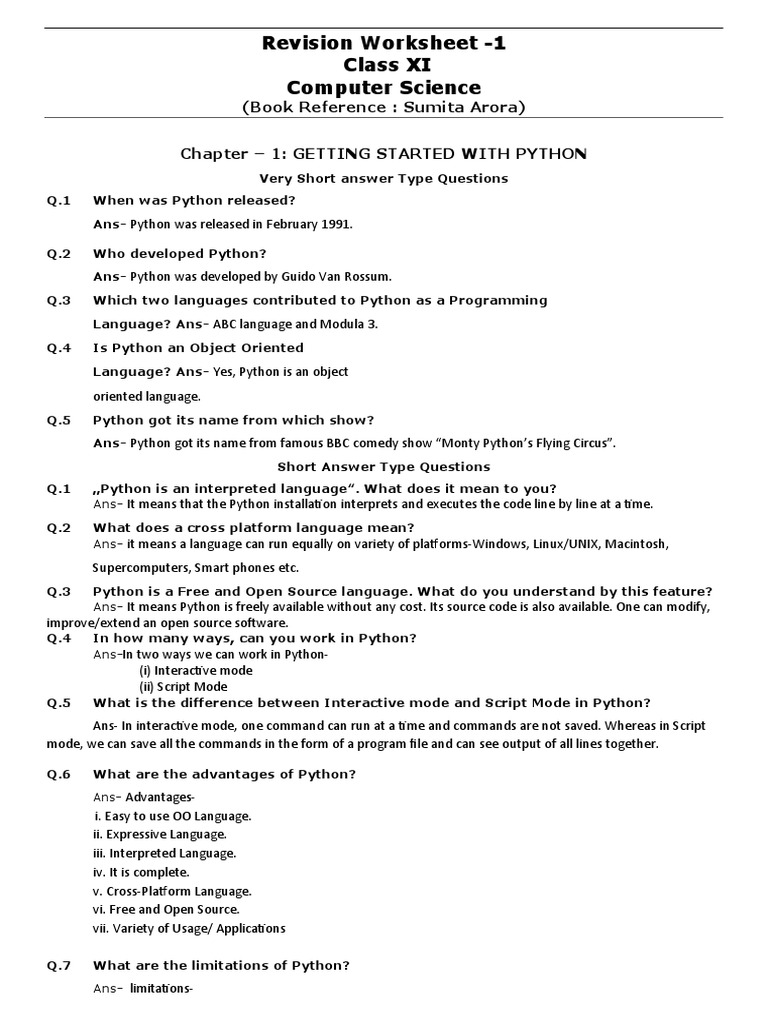 Half-Yearly Revision Worksheet-1 | PDF | Computer Data Storage | Read Only Memory