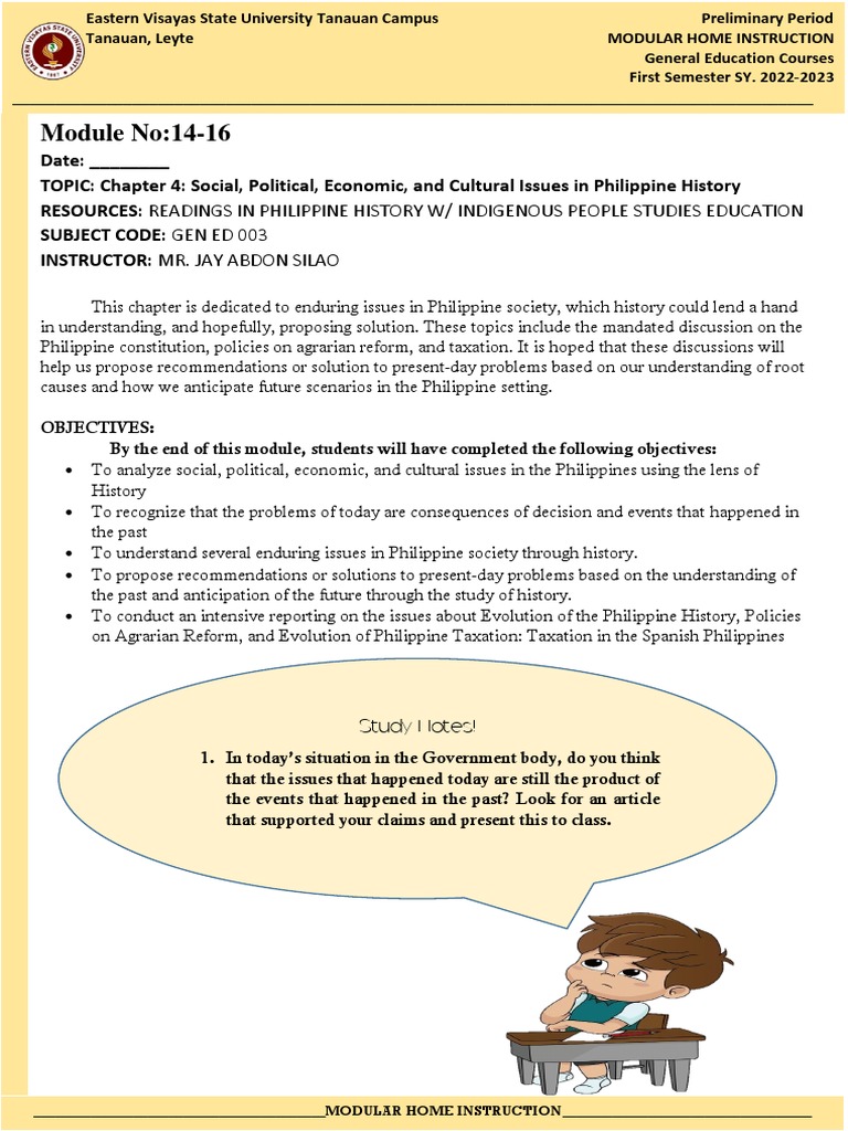 RPH Module 14-16 | PDF | Constitution | Philippines