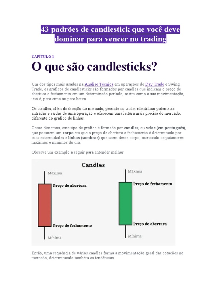 43 Padrões de Candlestick Que Você Deve Dominar para Vencer No Trading ...