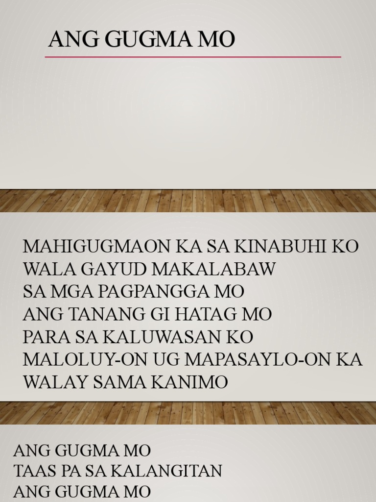 Ang Gugma Mo | PDF