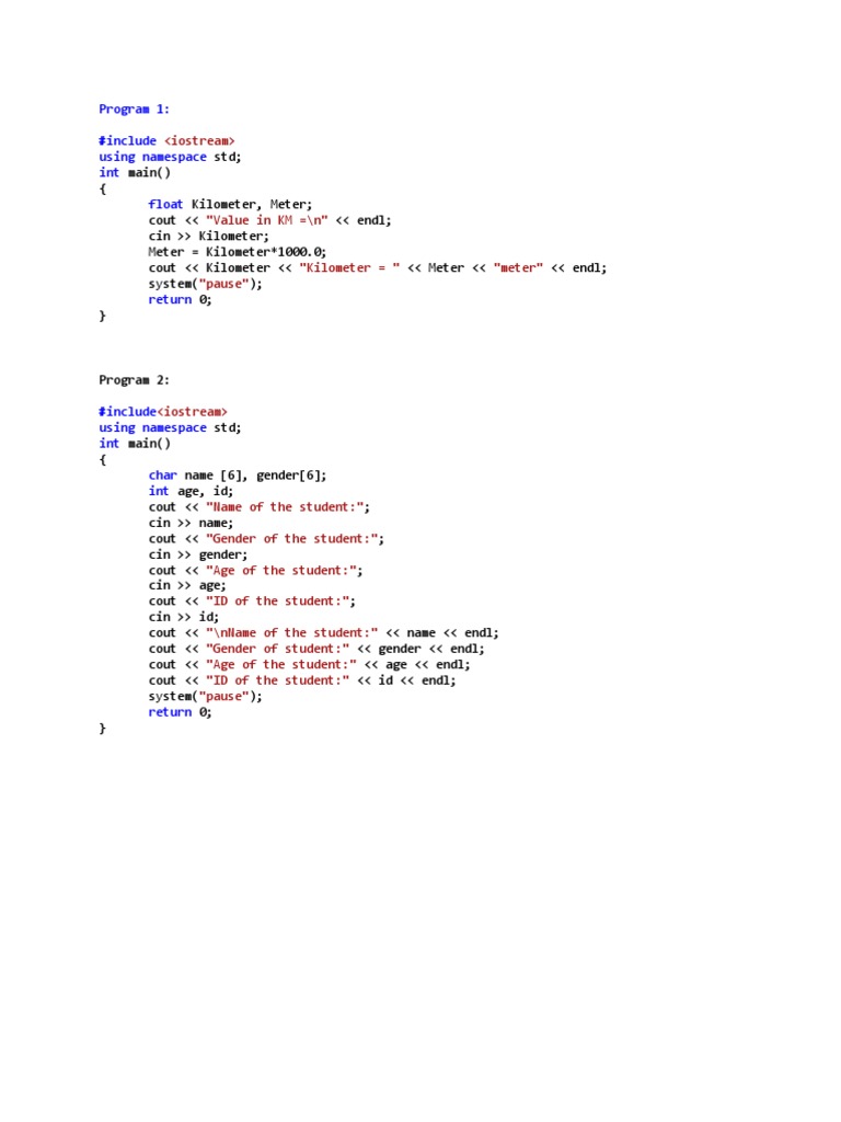 Program | PDF | Namespace | Naming Conventions