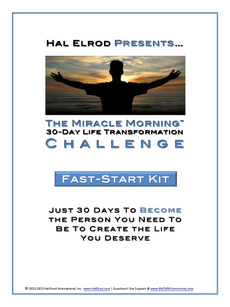 The Morning Miracle 30-Day Kit | PDF | Physical Fitness