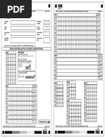 Answer Sheet PET 2020 | PDF
