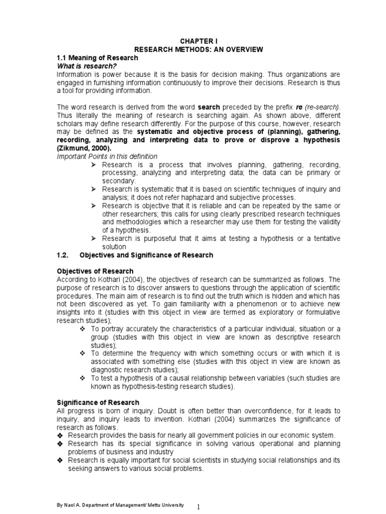 Research Lecture Mettu University | PDF | Hypothesis | Decision Making
