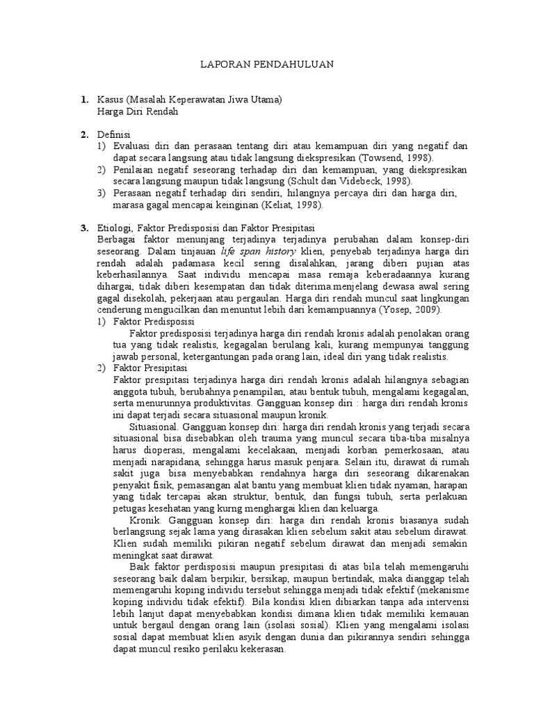 LP Dan SP Keperawatan Jiwa | PDF | Karier & Perkembangan