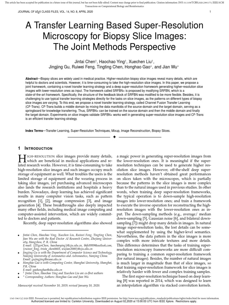 Chen 2020 Pdf Deep Learning Learning