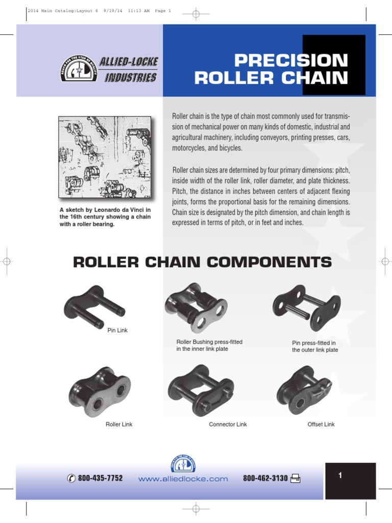 Allied Lock Chain 2014 Catalog | PDF | Manufactured Goods | Machines