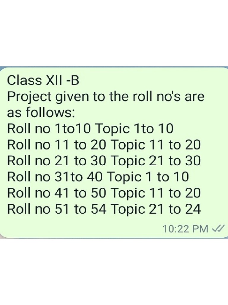 Projects Class 12 B | PDF