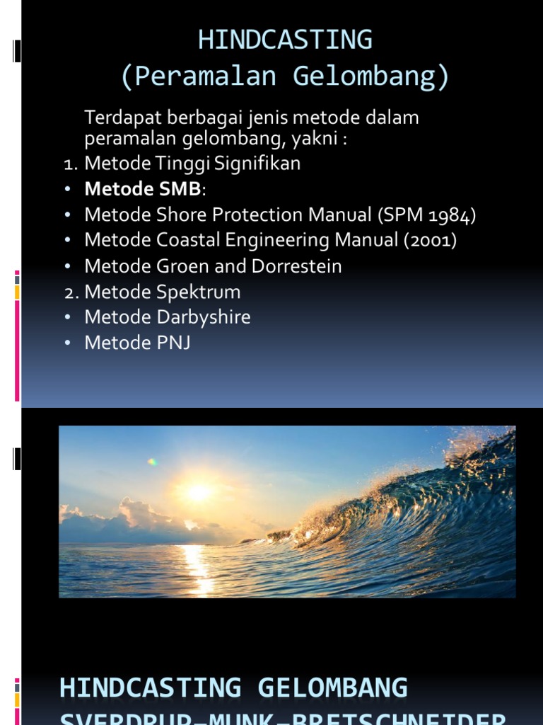 Hindcasting Metode SMB | PDF