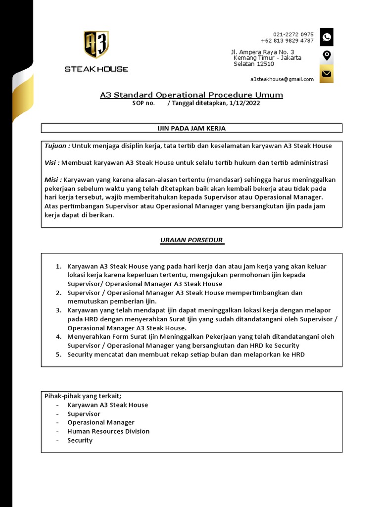 Sop Purchase A3 | PDF