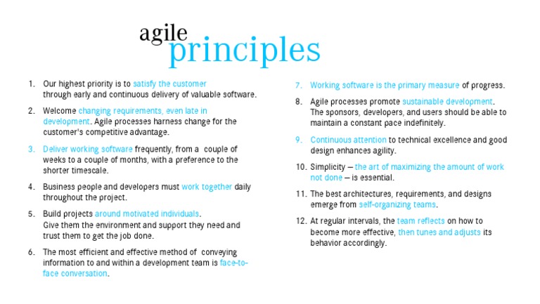 Agile Principles Exercise | PDF