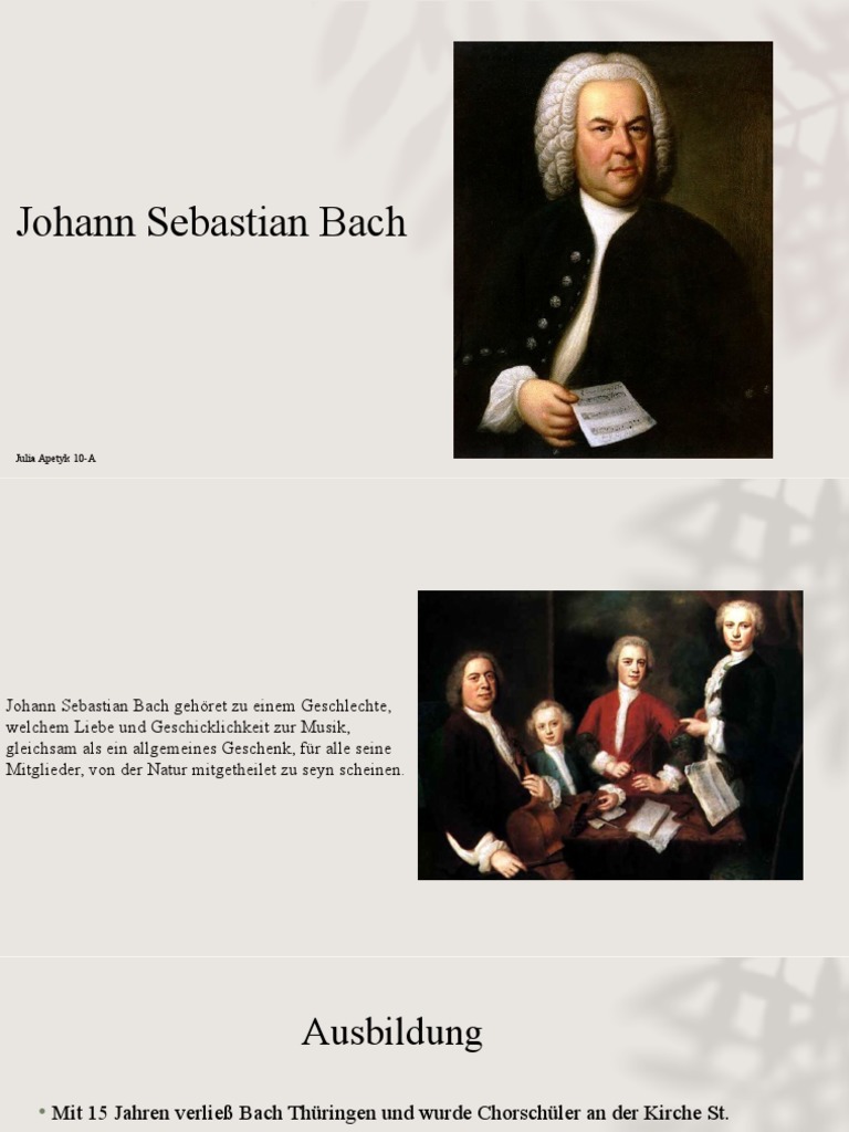 Johann Sebastian Bach | PDF