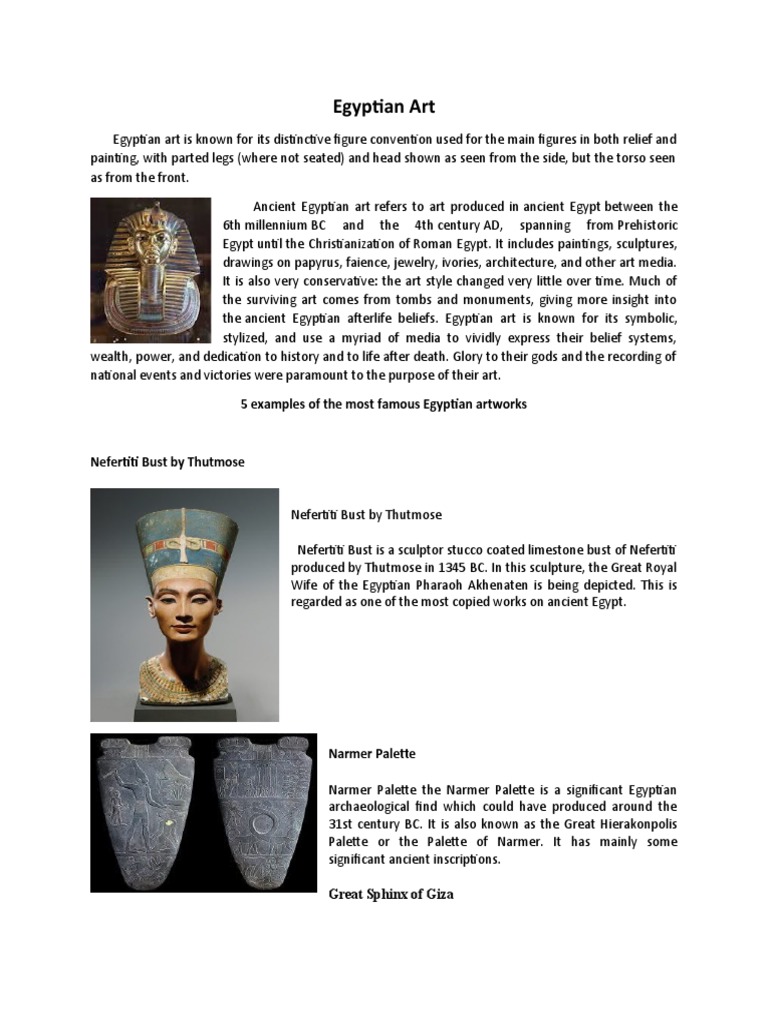 Egyptian Art Report | PDF | Ancient Egypt