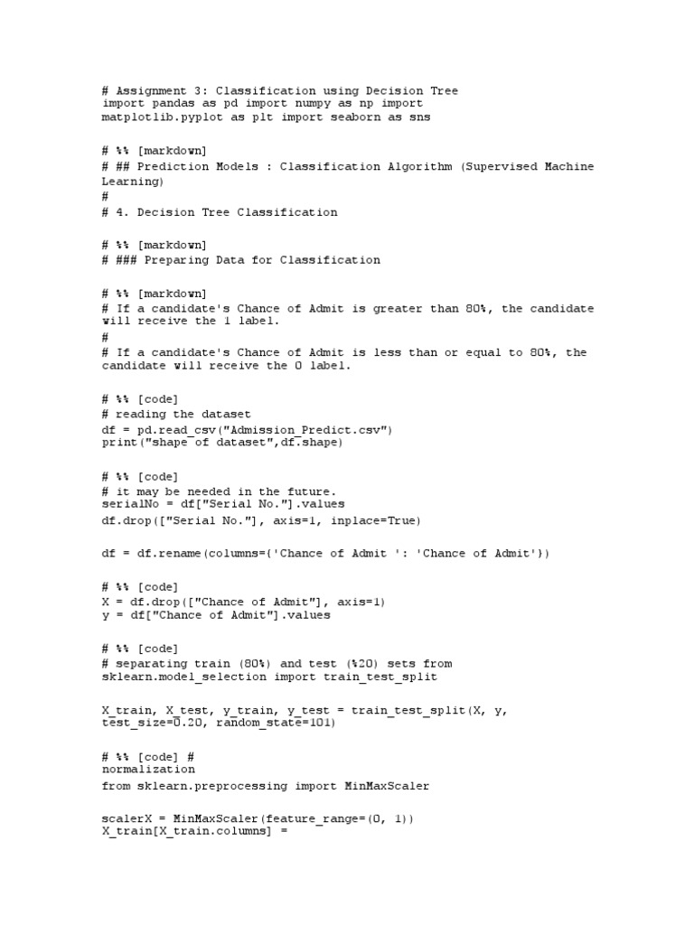 Assignment 3 | PDF | Statistical Classification | Machine Learning